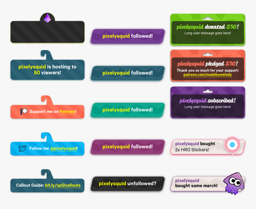 Streamlabs Assets - Splatoon Assets, HD Png Download , Transparent Png ...