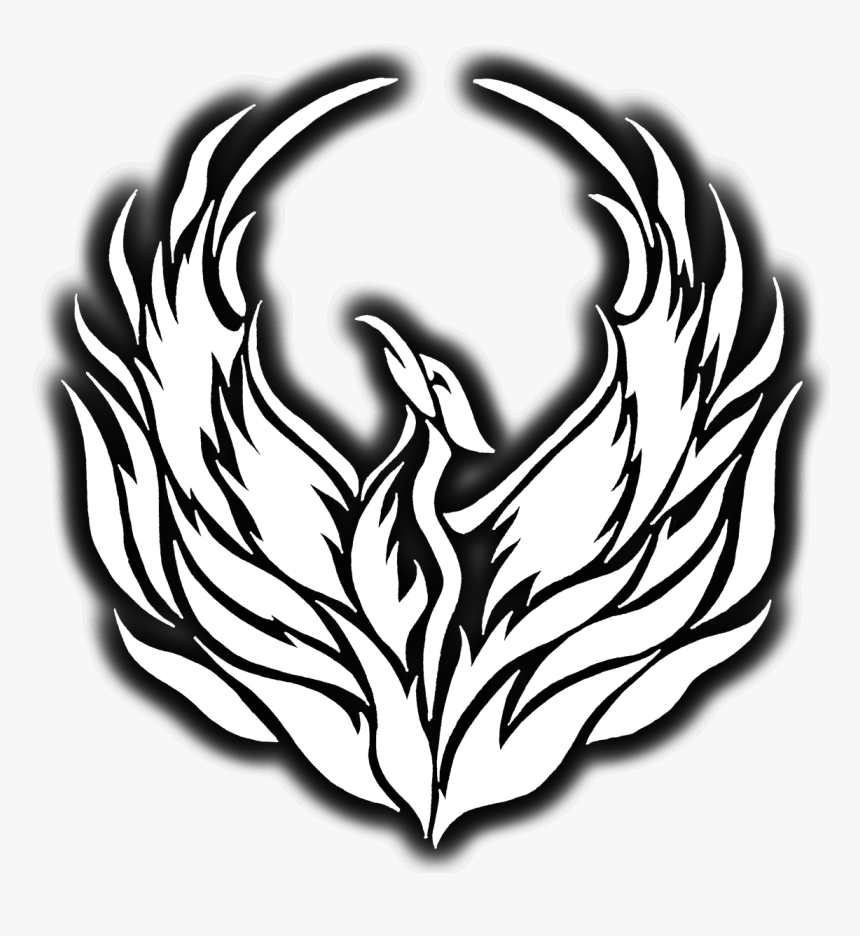 Phoenix Black And White Png - White Phoenix Logo Png, Transparent Png ...