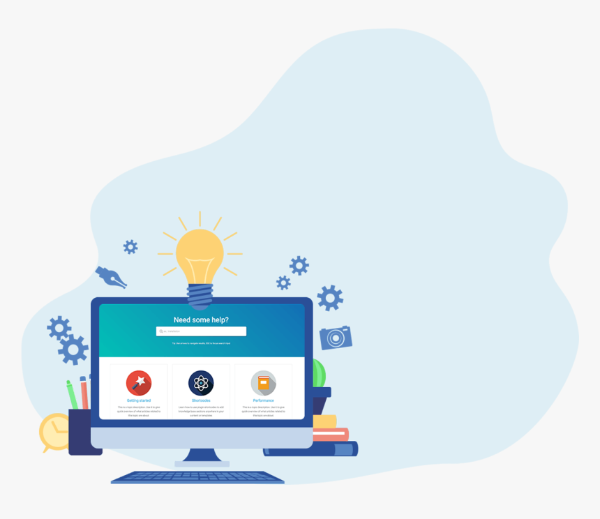 Best Wordpress Knowledge Base Plugin With Search And - Illustration, HD ...