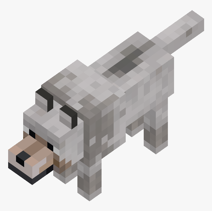 Minecraft Wolf Red Eyes, HD Png Download , Transparent Png Image - PNGitem