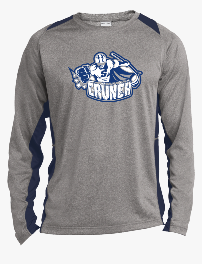 Syracuse Crunch Adult Long Sleeve Heather Colorblock - Justified T ...