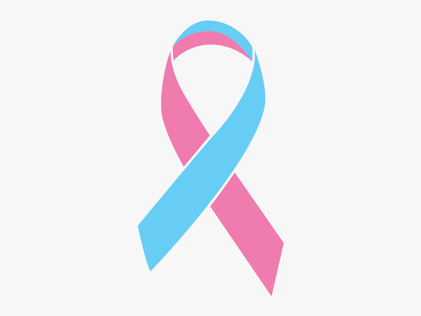 Light Pink And Baby Blue Colored Breast Cancer Ribbon - Yellow Cancer ...