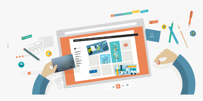 Web Design Illustration Png, Transparent Png , Transparent Png Image ...
