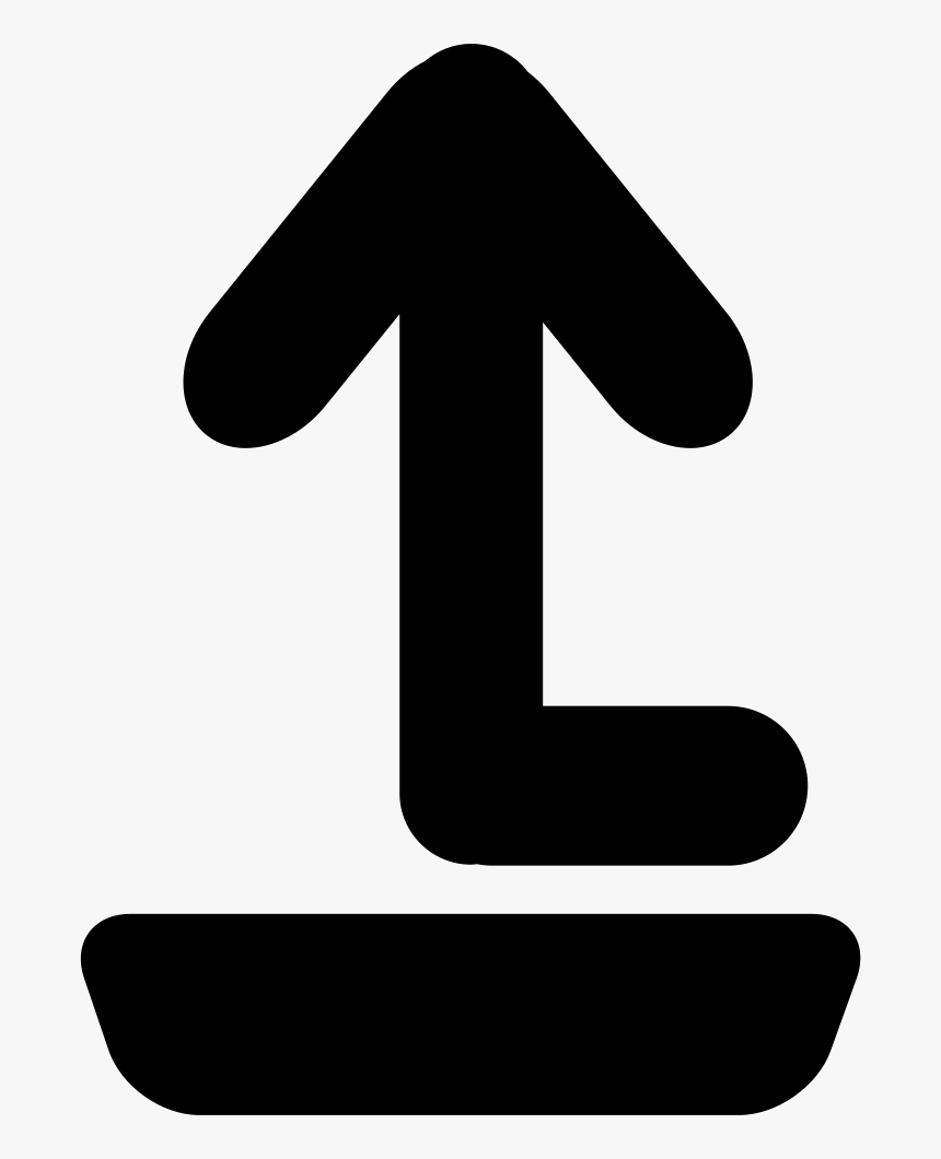 Phone Top View With Up Arrow Symbol To Answer A Call - Top View Symbol ...