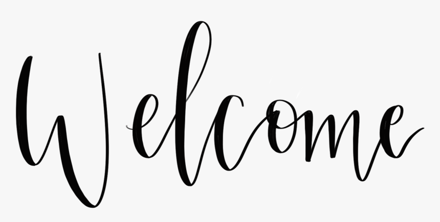 Journey Drawing Hand Lettering - Transparent Background Welcome ...