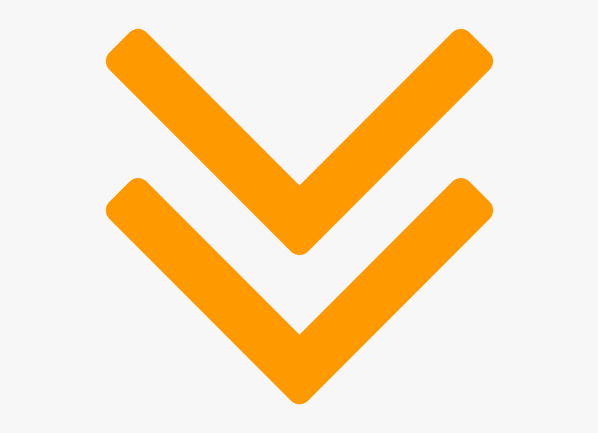 74 740307 Double Arrow Down 2 Orange - Down Arrow White Png ...