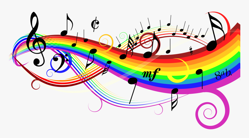 Singer Clipart Choir Note - Colorful Clip Art Music Notes, HD Png ...