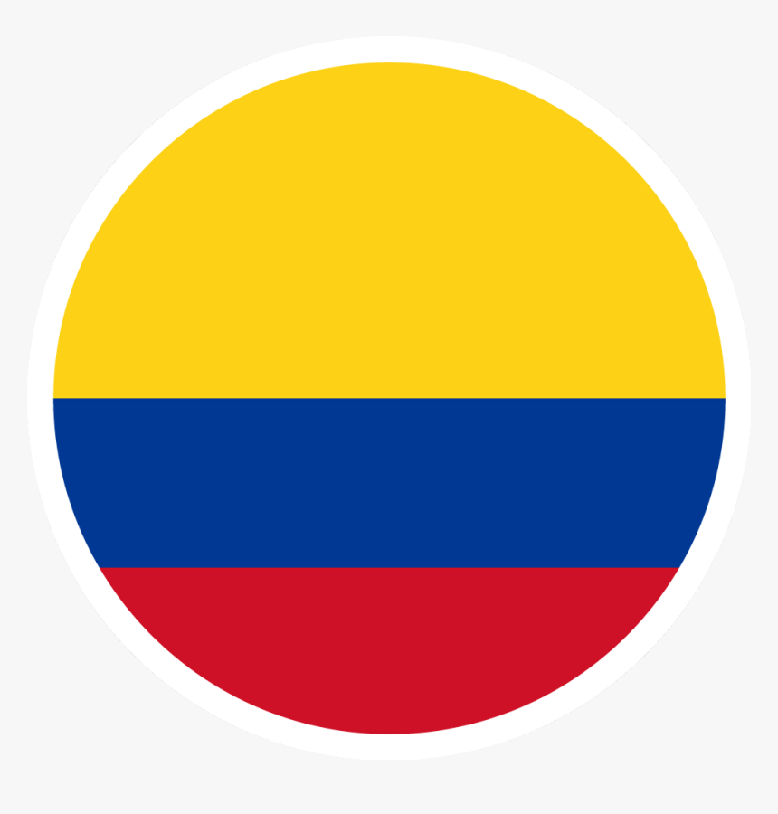 Colombia Flag Png - Colombia Flag Round, Transparent Png , Transparent ...