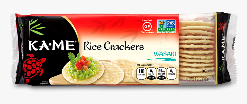 Kame - Rice Crackers - Non Gmo - Gluten Free - - 3 - Kame Black Sesame ...