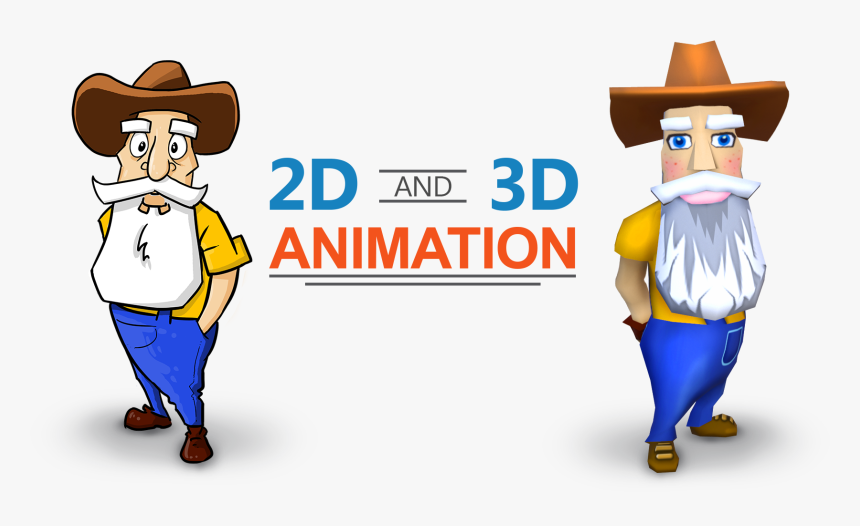 2d Animation And 3d Animation, HD Png Download , Transparent Png Image ...