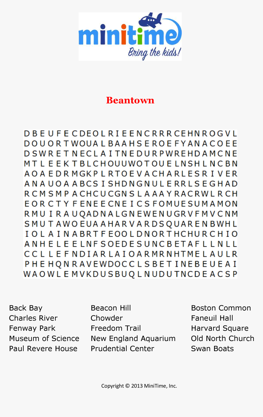 Boston Word Search Free, HD Png Download , Transparent Png Image - PNGitem