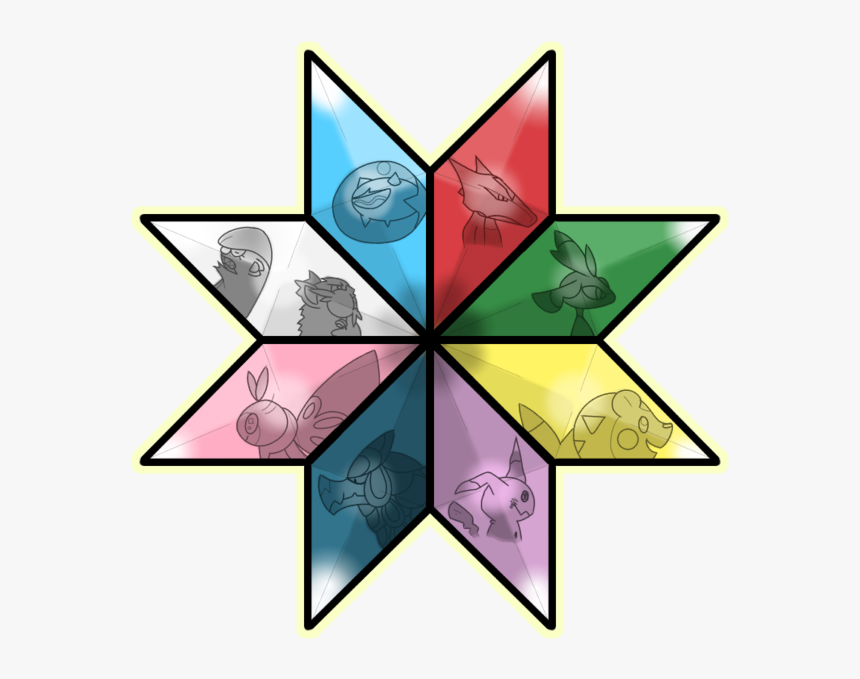 Art By Kaiju Bunny - Mi Kmaq Star, HD Png Download , Transparent Png ...