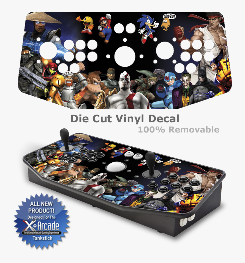 Tankstick Skin - Arcade Control Panel Sticker, HD Png Download ...
