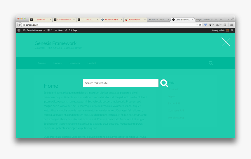 Transparent Search Box Png - Css Full Screen Search, Png Download ...