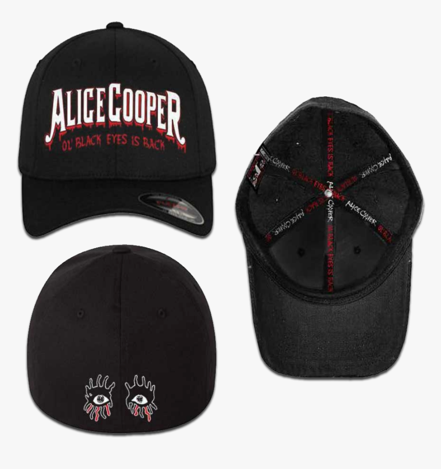 Black Eyes Flexfit Hat - Alice Cooper Merch Booth, HD Png Download ...