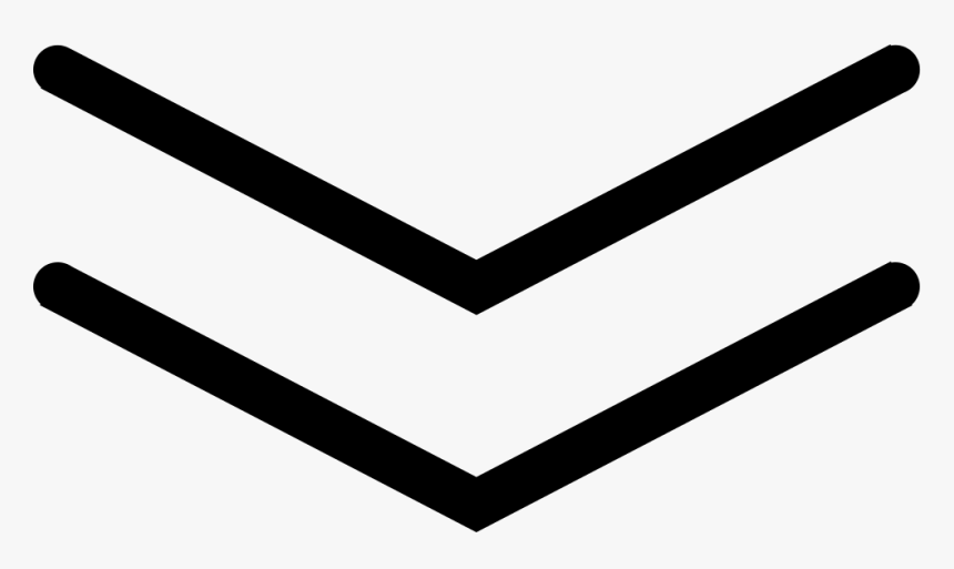 Drop Down Arrow - Icon Angle Double Down, HD Png Download , Transparent ...