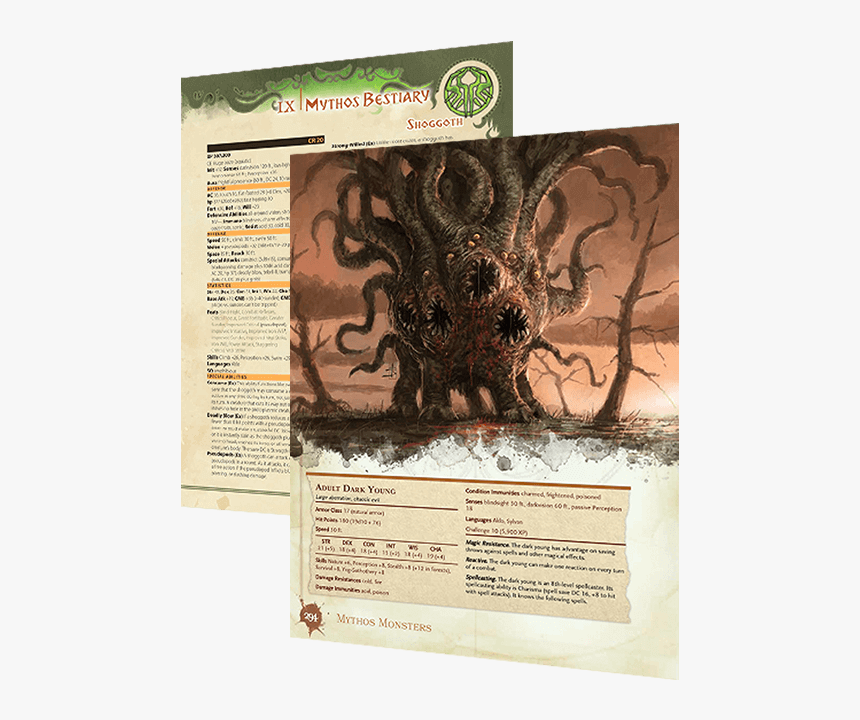 Cthulhu Mythos Dnd 5e, HD Png Download , Transparent Png Image - PNGitem