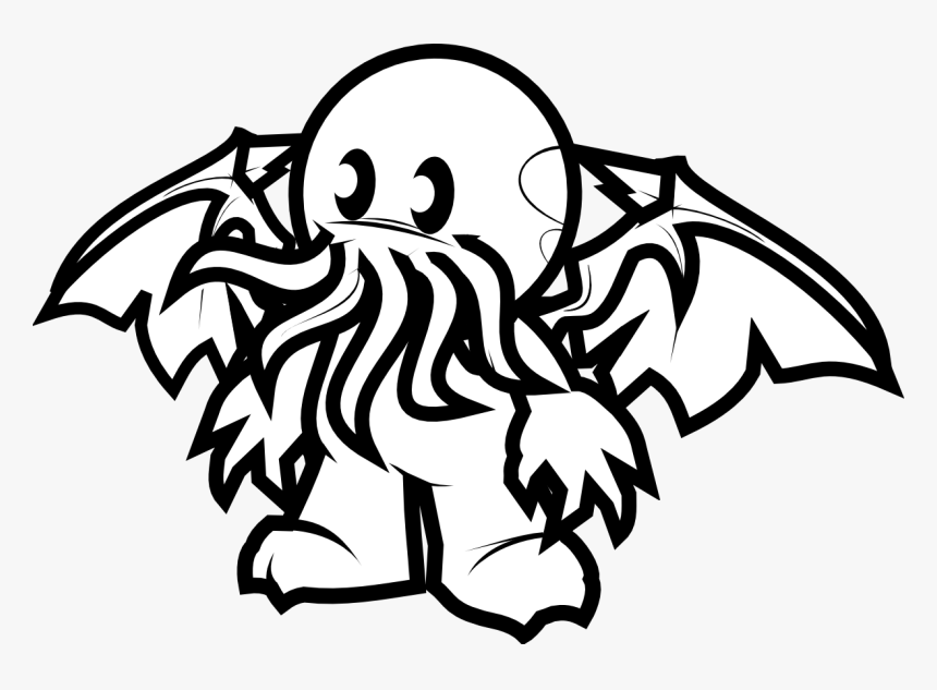 Cthulhu Svg - Cthulhu Drawing Png, Transparent Png , Transparent Png ...