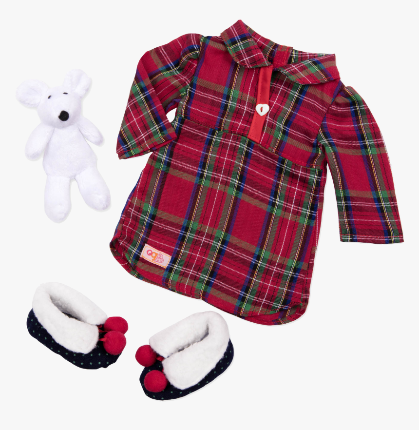 Nighty Night Nightie Holiday Pajama Outfit - Plaid, HD Png Download ...