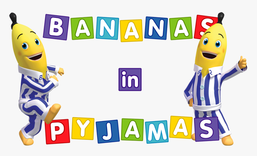 Transparent Pajamas Clipart - Bananas In Pyjamas Banner, HD Png ...