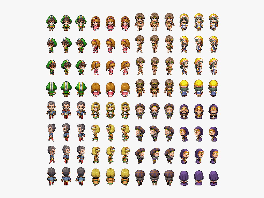 Rpg Maker Mv People Sprites, HD Png Download , Transparent Png Image ...