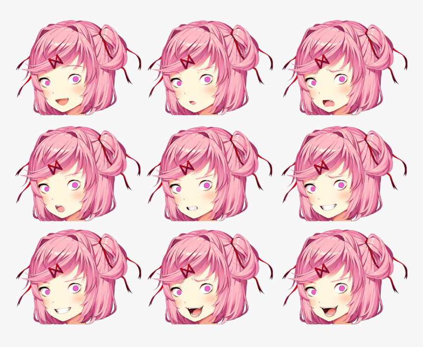 Doki Doki Literature Club Natsuki Sprite , Png Download - Doki Doki Literature Club Custom ...