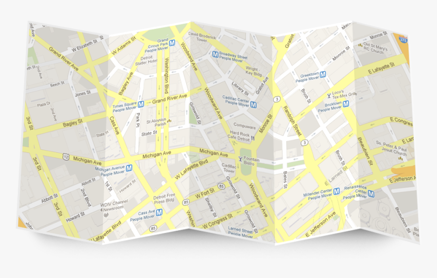 Paper Map Png Transparent, Png Download , Transparent Png Image - PNGitem