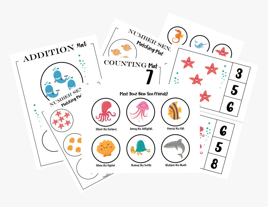 Under The Sea Number Sense Activities, HD Png Download , Transparent ...