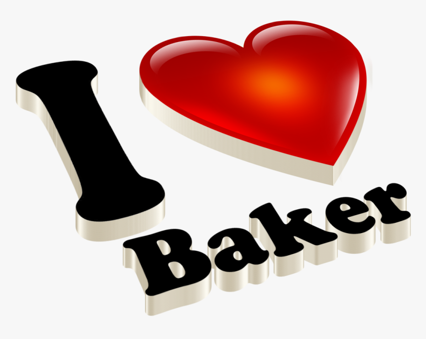 Baker Heart Name Transparent Png - Heart, Png Download , Transparent ...