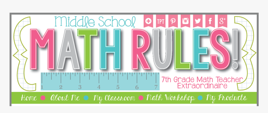 Middle School Math Rules - Graphic Design, HD Png Download ...