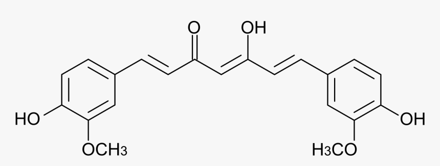 Curcumin - Curcumin Structure Png, Transparent Png , Transparent Png ...