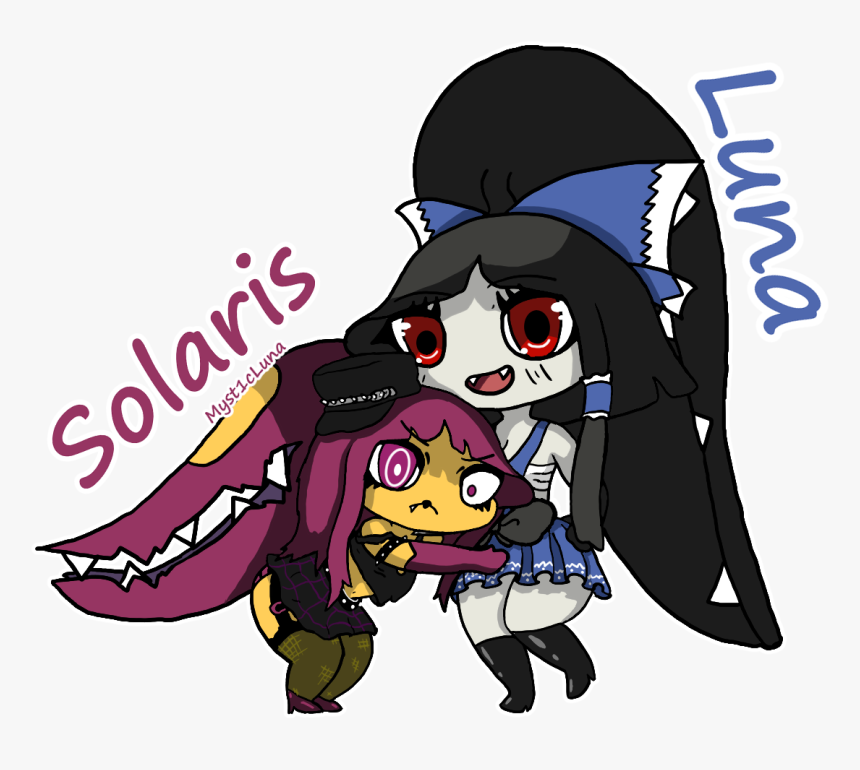 Chibi Sisters - Cartoon, HD Png Download , Transparent Png Image - PNGitem