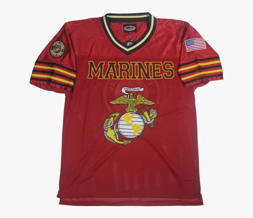 Marines Football Jersey With Usmc Ega Logo - Marines Jersey, HD Png ...