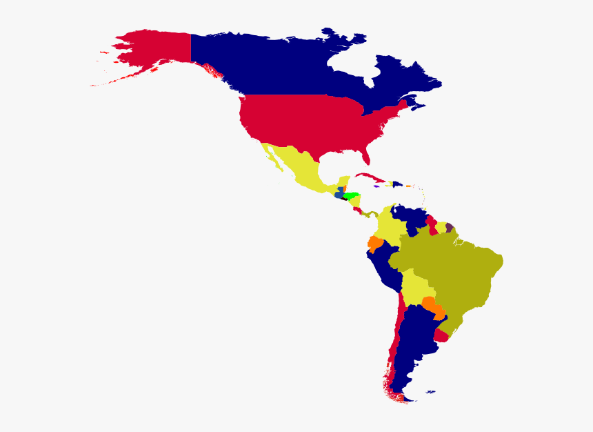 Latin America Simple Clip Art At Clker - Latin America Map Without ...