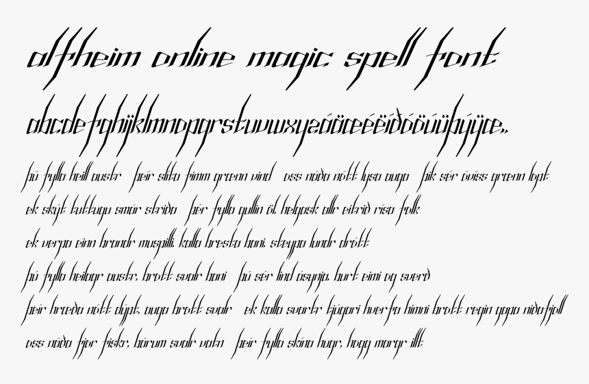 Clip Art Magic Fonts - Alo Magic Spells, HD Png Download , Transparent ...