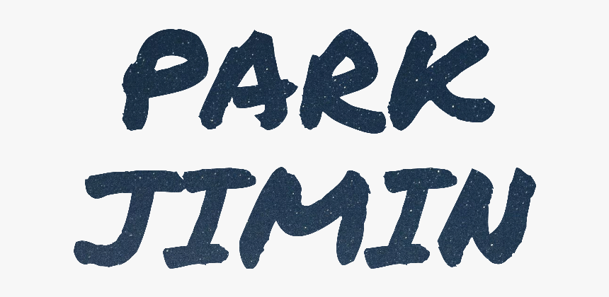Font Park Jimin - Calligraphy, HD Png Download , Transparent Png Image ...