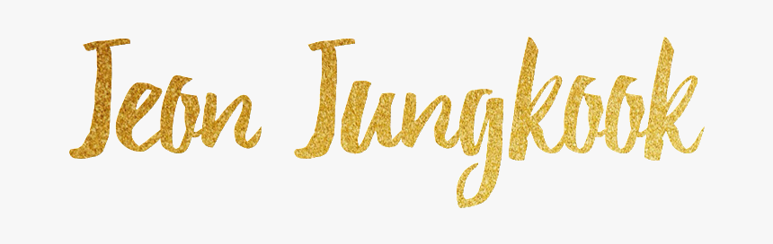 Font Jeon Jungkook - Calligraphy, HD Png Download , Transparent Png ...