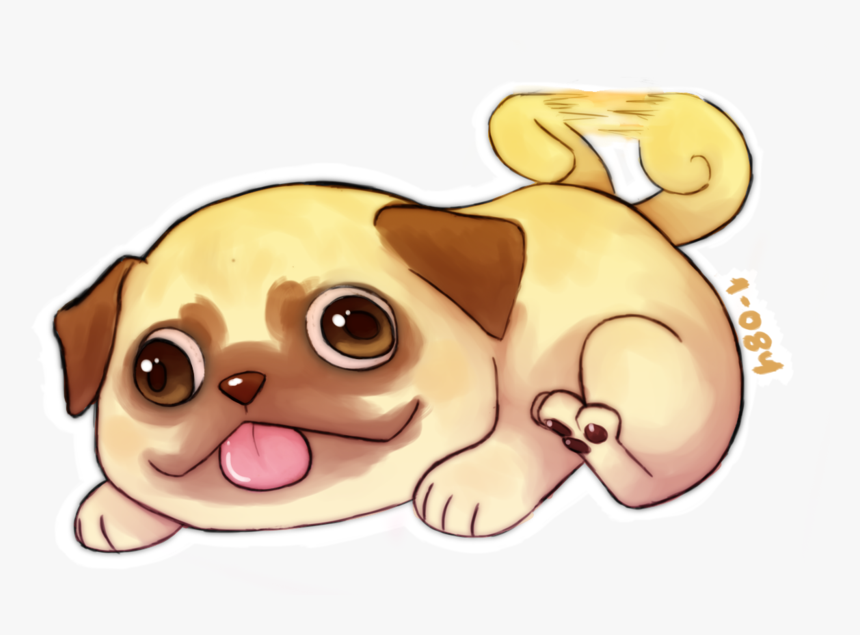 Drawn Pug Derpy, HD Png Download , Transparent Png Image - PNGitem
