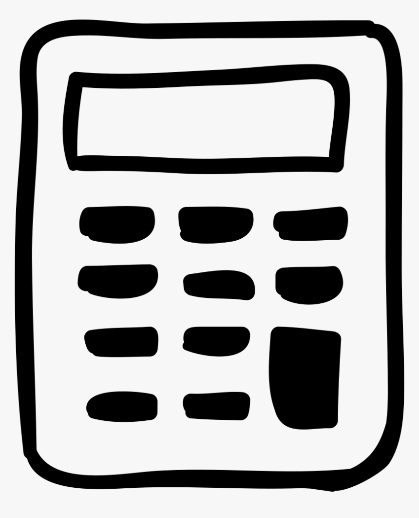 Calculator Hand Drawn, HD Png Download , Transparent Png Image - PNGitem