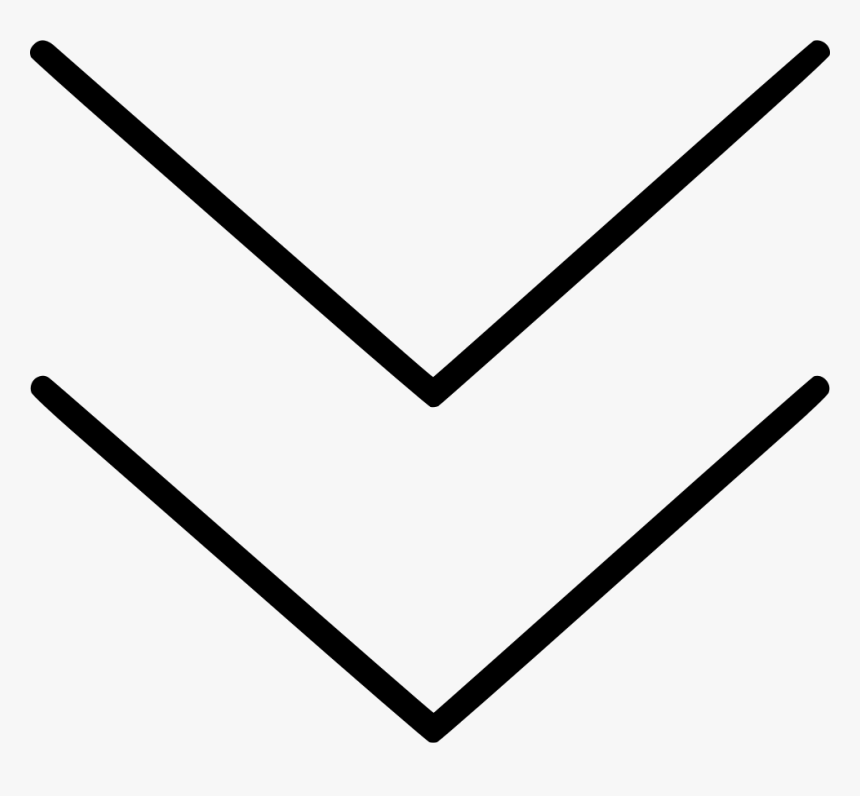 Double Pointers Line Down, HD Png Download , Transparent Png Image ...