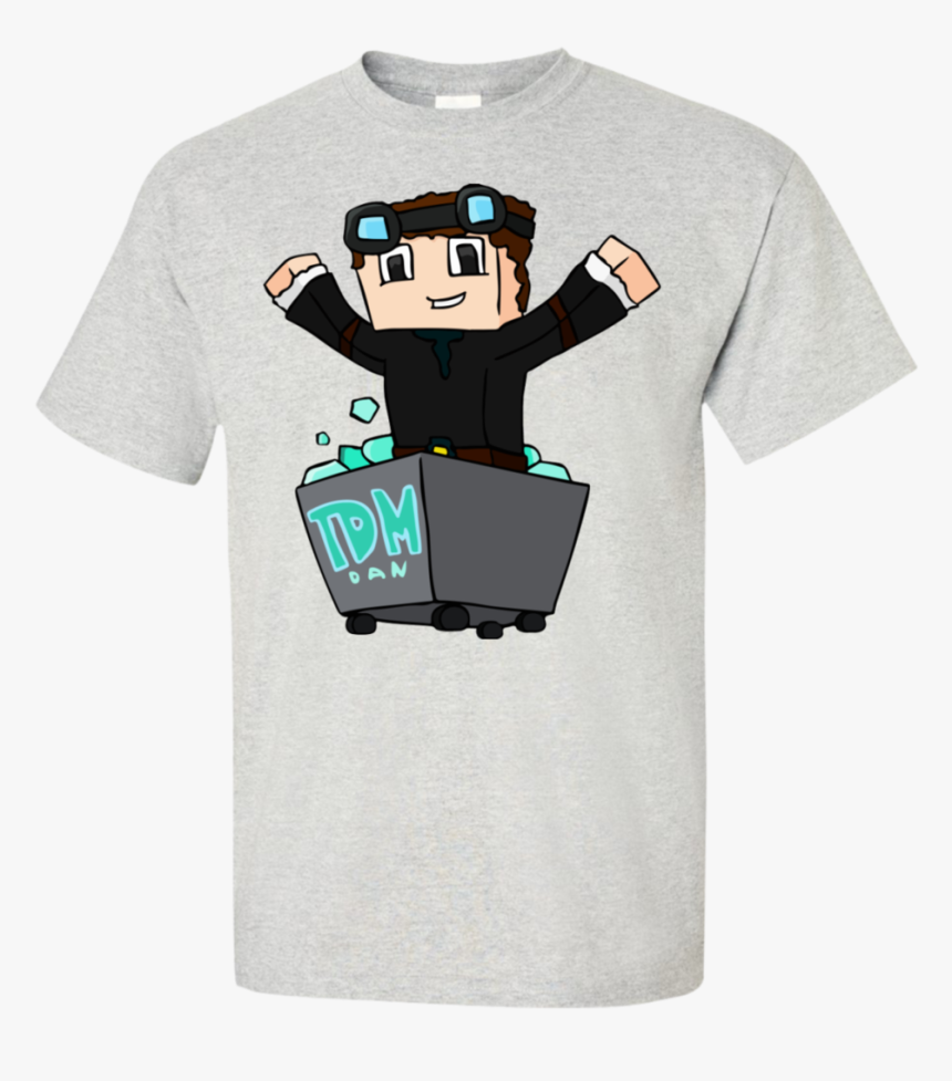 Dantdm The Diamond Minecart T Shirt Ash S Class Lazyload, HD Png ...