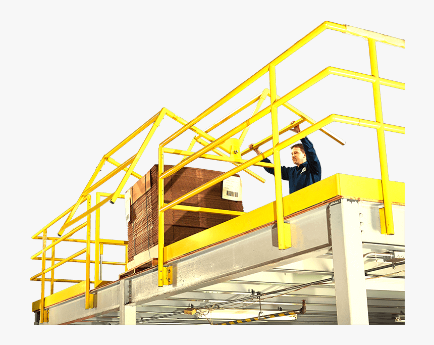 This Pivoting Safety Gate Protects Employees In Elevated, HD Png ...