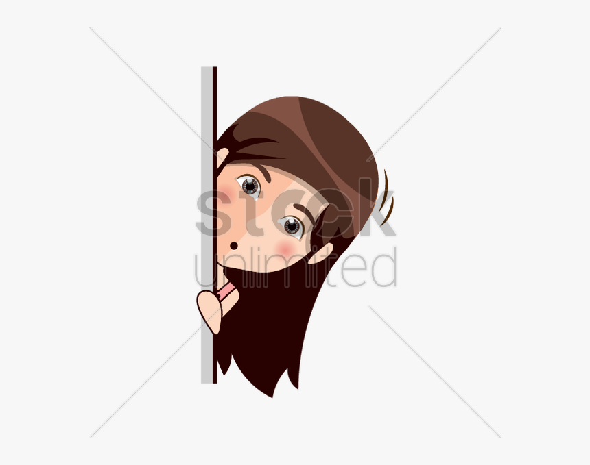 Side View Face Clipart Peeking
