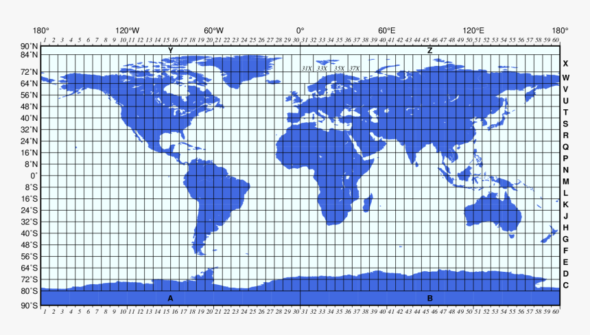 Images/gmt Utm Zones - World Map Blank Vector, HD Png Download ...