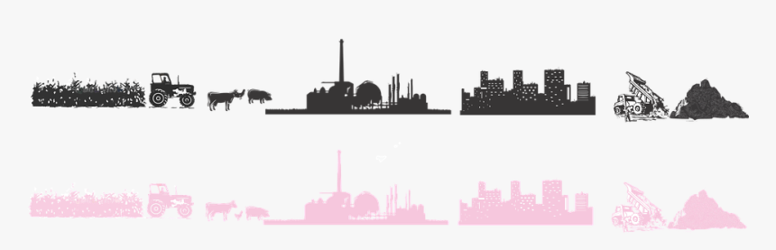 Industrial, Plant, Refinery - Skyline, HD Png Download , Transparent ...