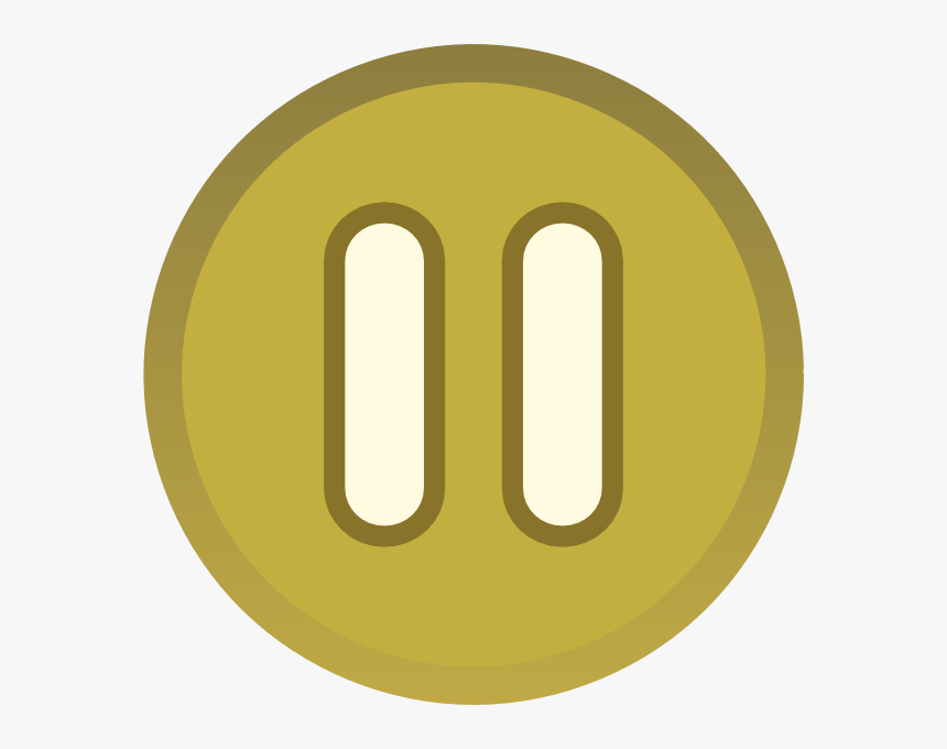 Gold Brown Plain Pause Button Icon Svg Clip Arts - Pause Button In Game ...