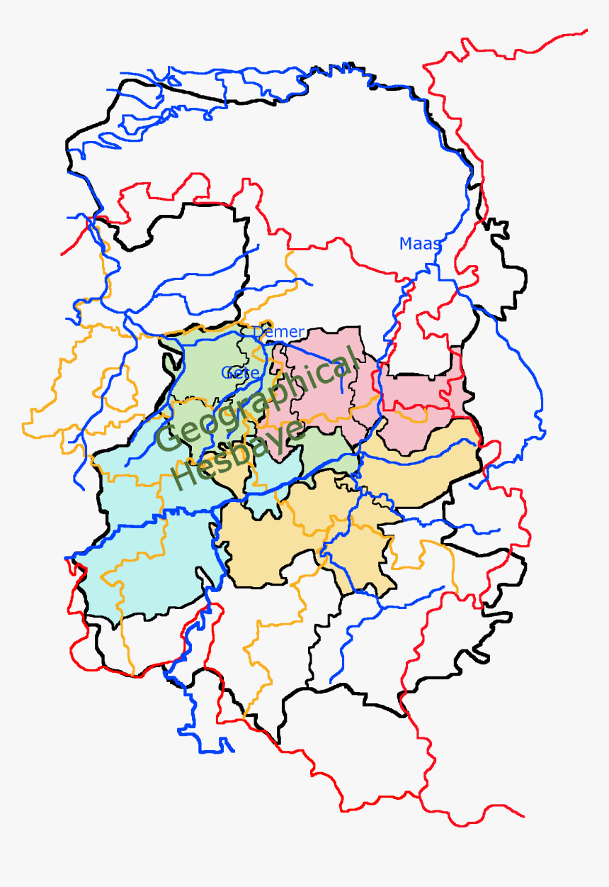 Medieval Archdioceses Under The Bishop Of Liège - Map, HD Png Download ...
