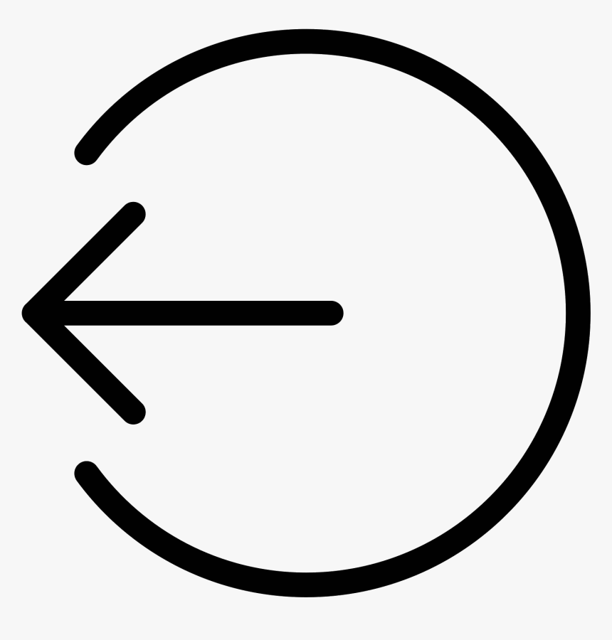 Logout Rounded Left Icon - Circle, HD Png Download , Transparent Png ...
