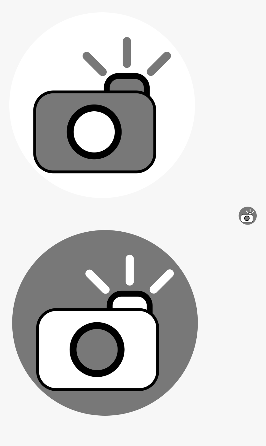 Camera Flash Clipart Black And White