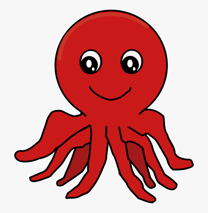 Octopus Clipart Ocean Life - Clip Art Octopus, HD Png Download ...